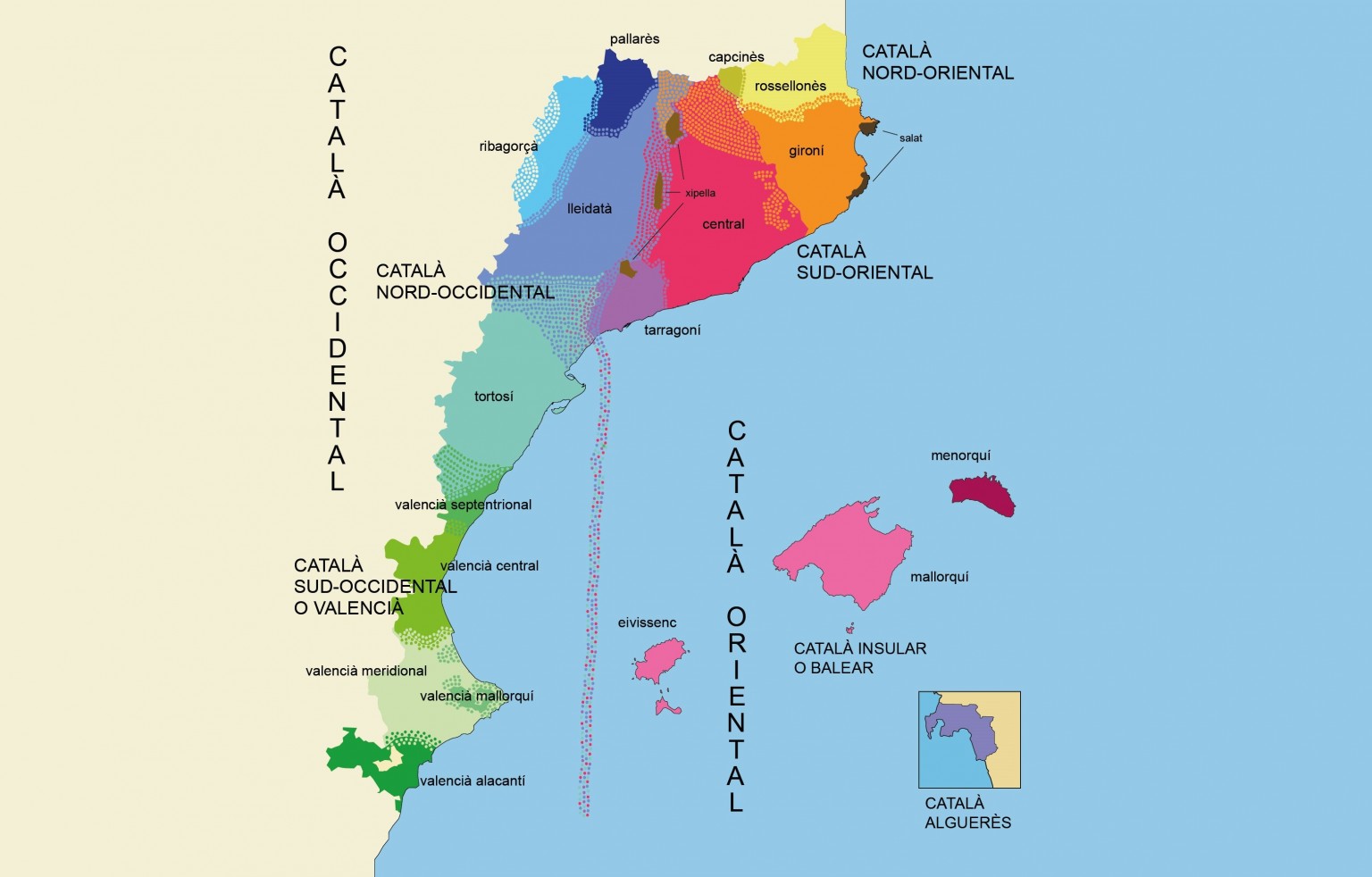 Creen un nou mapa actualitzat dels dialectes del català - Diari digital ...